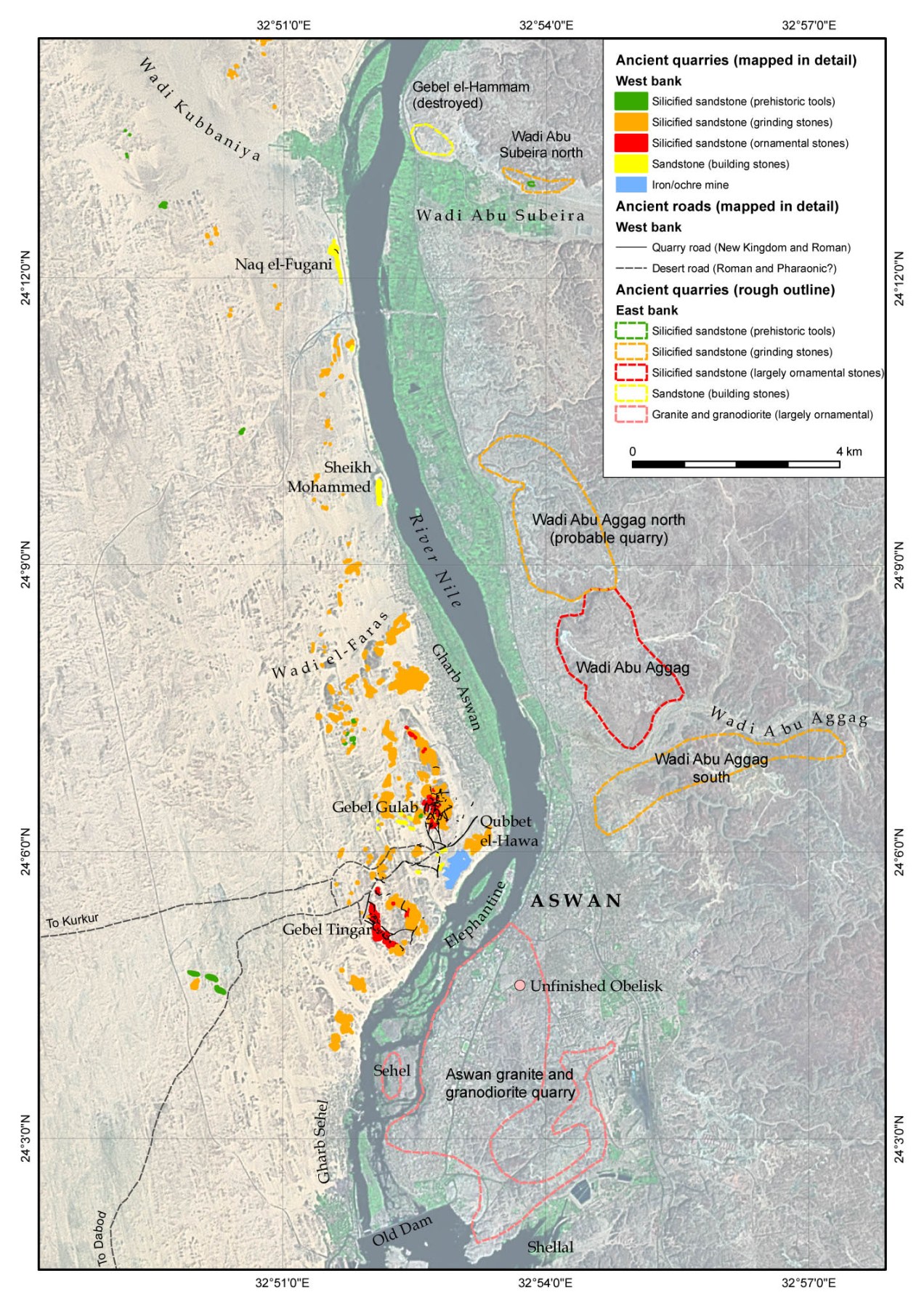 Ancient quarries in the Aswan region (EG) | Per Storemyr Geoarchaeology ...